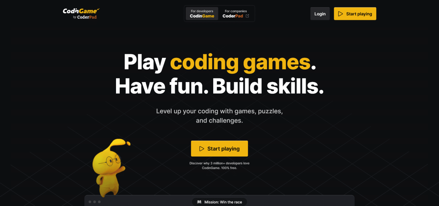 CodinGame: Learn Coding Basics with Tutorials, Puzzles, and Simulations