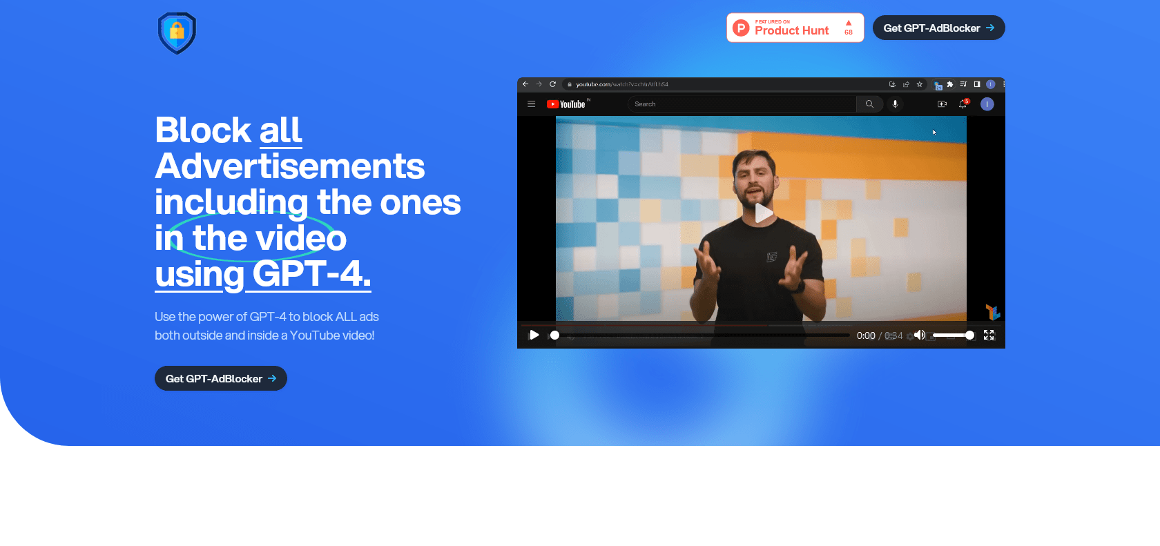 GPT-AdBlocker: Block Ads and Protect Online Security for YouTube Videos