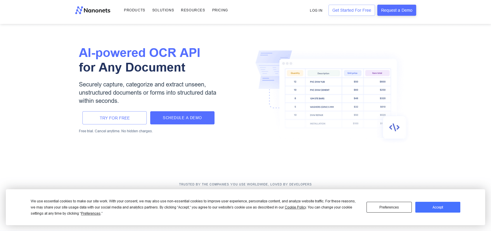 Nanonets OCR: Automate Data Entry and Extract Text with Ease