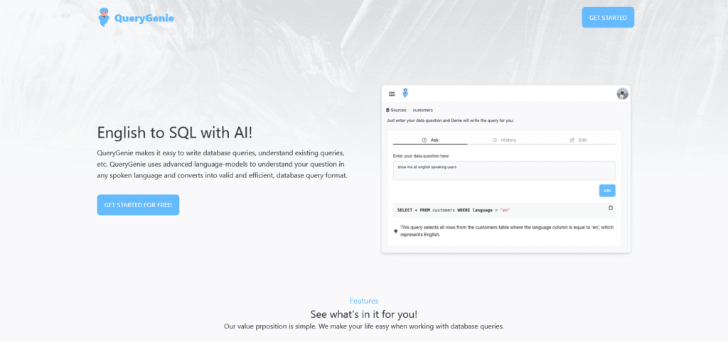 QueryGenie: Generate Complex Queries in Seconds with AI-powered Database Tool