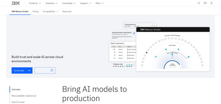 IBM Watson Studio: Build AI Models with Powerful Analytics Engine